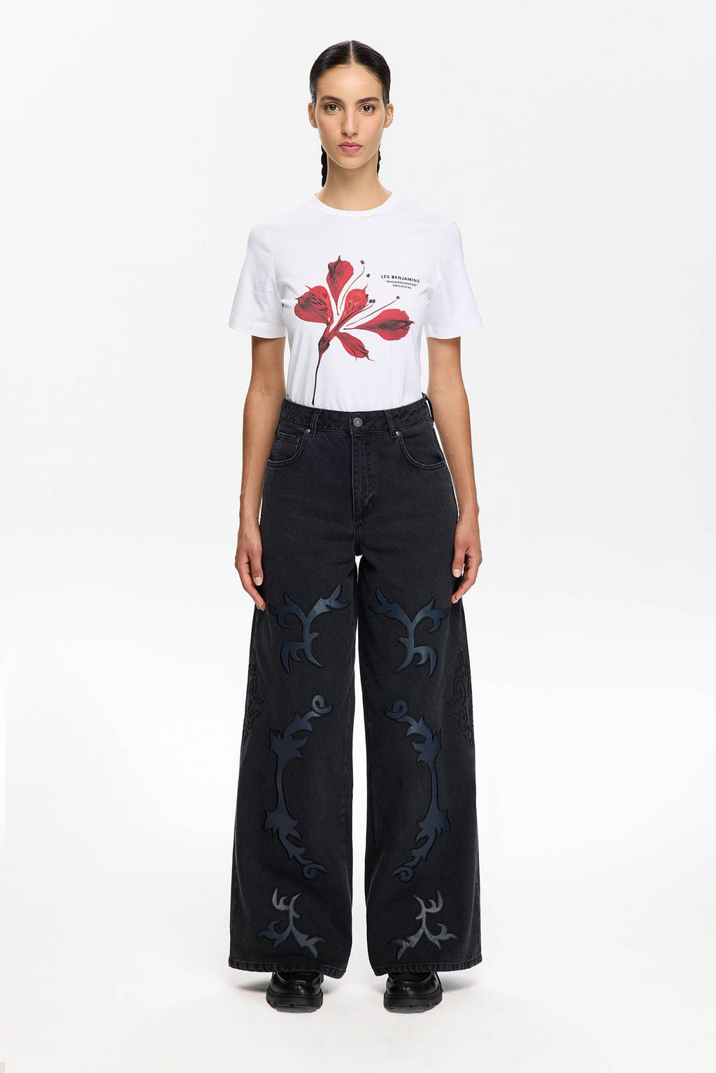 Regular Fit Siyah Renkli Kadın Kot Pantolon - DENIM PANT 008 – LES ...